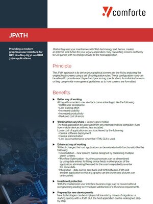 JPath Fact Sheet | Resources | comforte