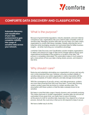 Fact Sheet: Data-Centric Security Solutions | comforte